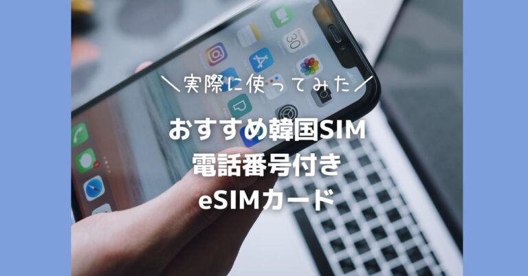 SKテレコムeSIMを使ってみた【おすすめ韓国SIM 電話番号あり 電話SMS受信のみ可能】 | suzu-trip